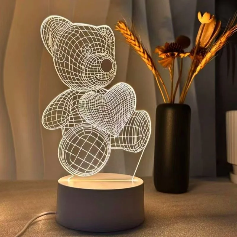Custom Acrylic 3D LED Lamp – Pet Bespoke Shop